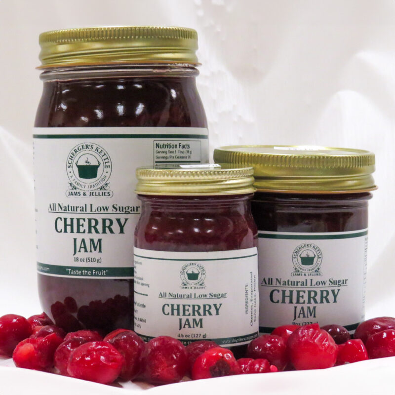 All Natural Low Sugar Cherry Jam - Scherger’s Kettle Jams and Jellies
