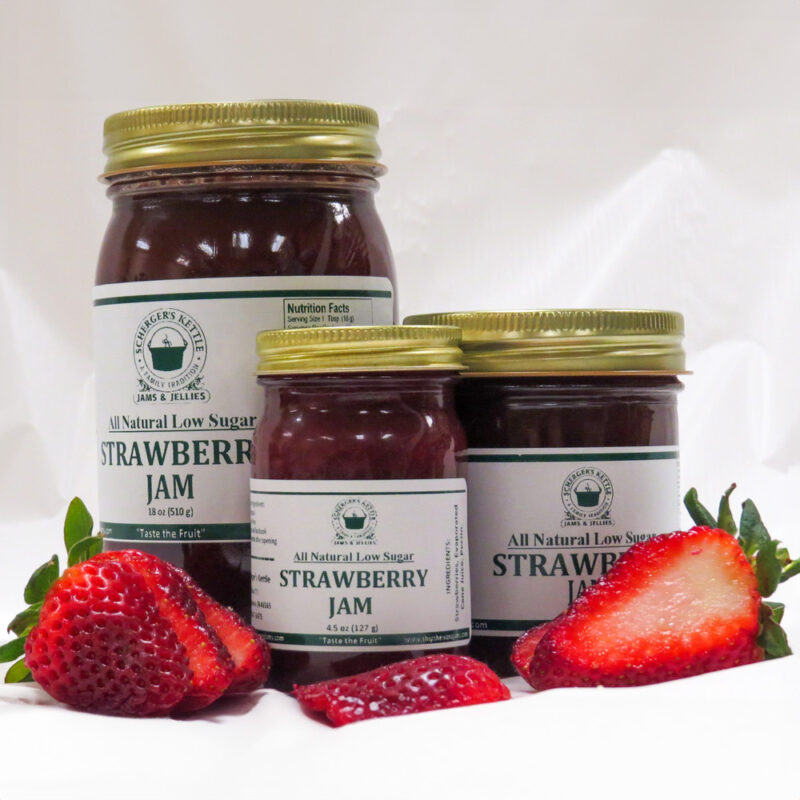 All Natural Low Sugar Strawberry Jam - Scherger’s Kettle Jams and Jellies